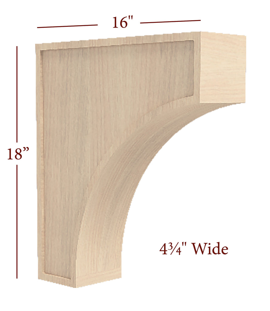 CBL-004-4WHC Extra Large Transitional Window Mission Hood Corbel ...