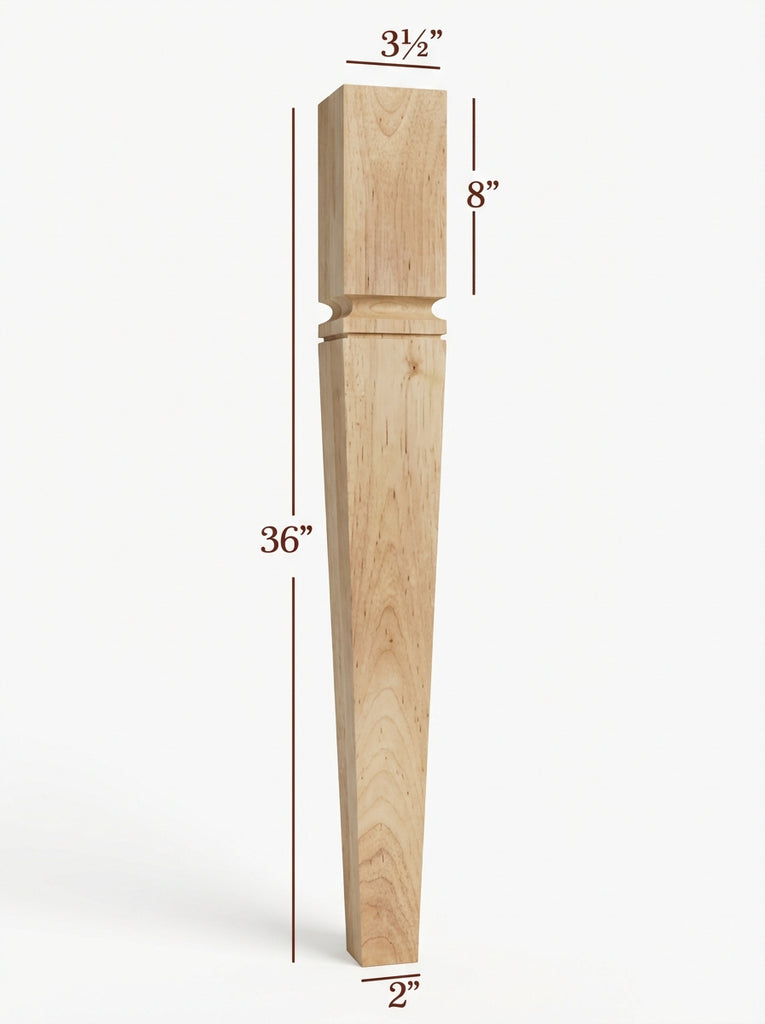 ISL22350-TP Medium Tapered Mission Kitchen Island Leg – Timber Wolf ...