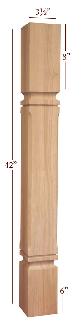 Chamfered Mission Bar Post – Timber Wolf Forest Products