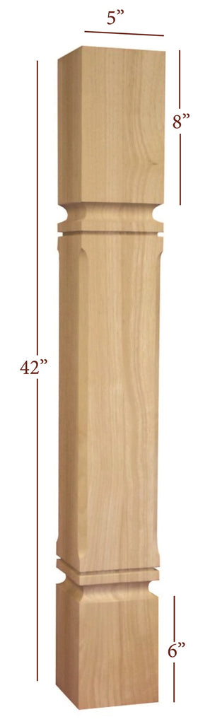 BAR22500-CC Mission Massive Chamfered Corners Kitchen Bar Post – Timber ...