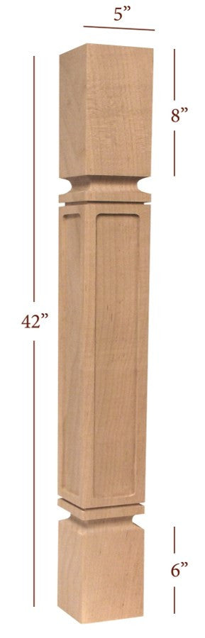 Massive Recessed Mission Bar Post – Timber Wolf Forest Products