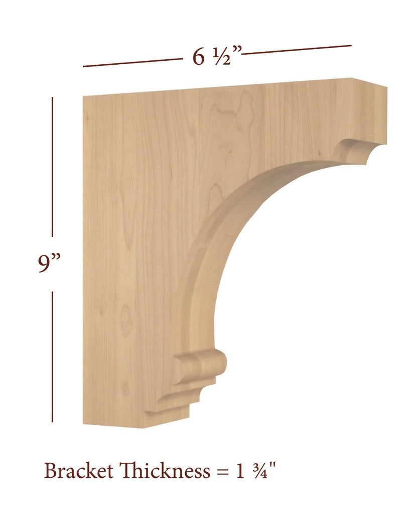 BB-009-M Medium Nantucket Traditional Bar Bracket – Timber Wolf Forest ...