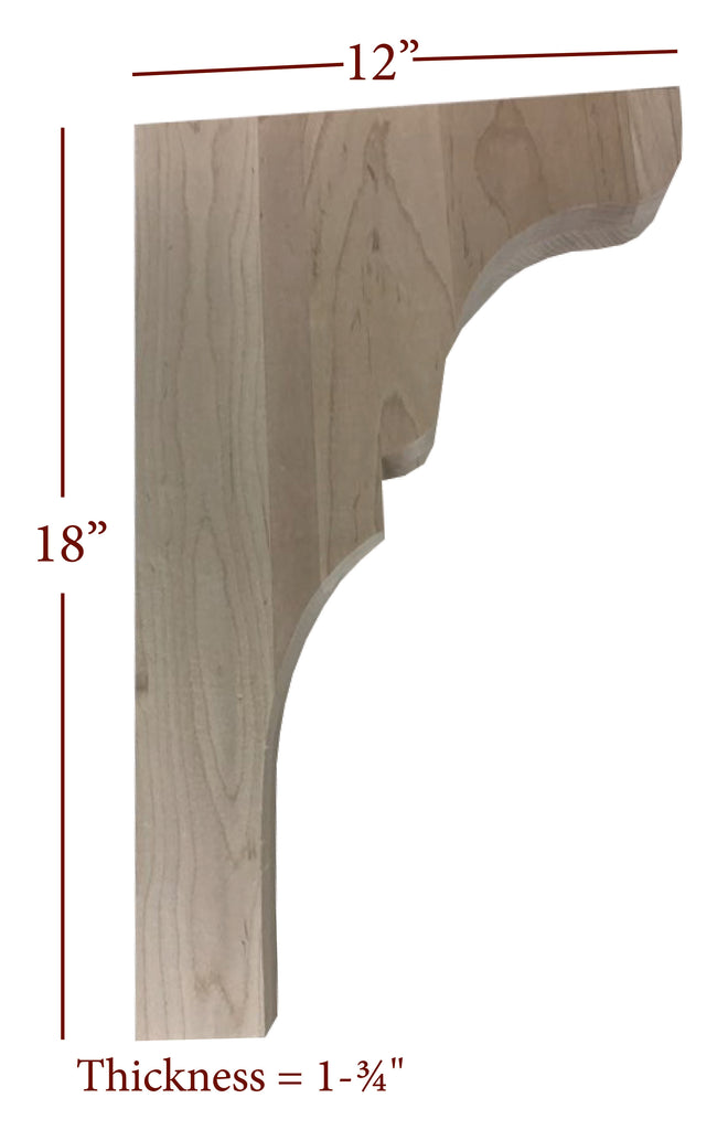 BB-104-BHC Bridge to Hutch Solid Wood Lexington Bar Bracket – Timber ...