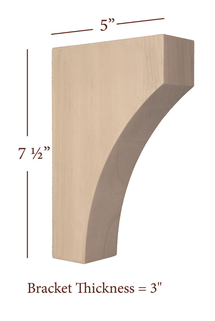 BB-308-S Small Simple Bar Bracket – Timber Wolf Forest Products