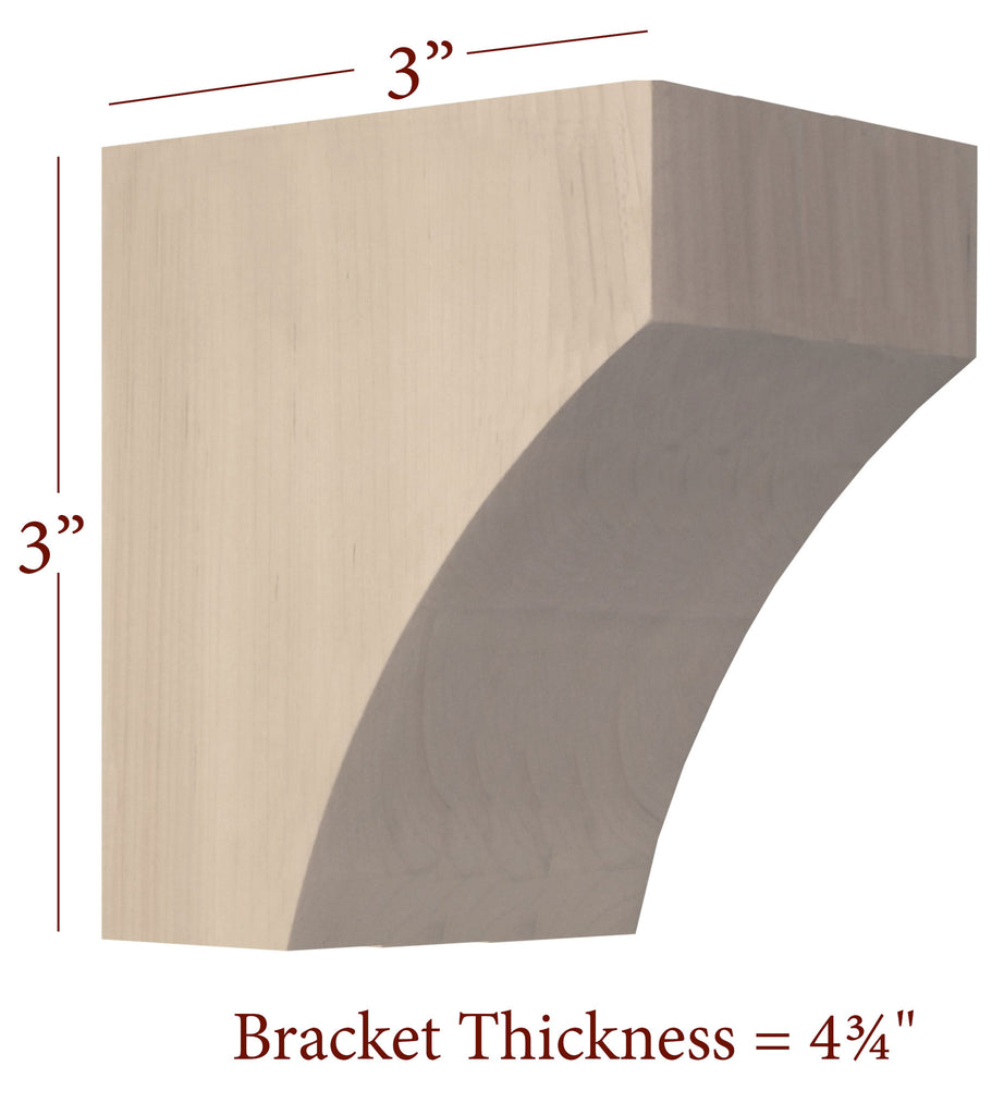 BB-408-P Petite Mission Bar Bracket – Timber Wolf Forest Products