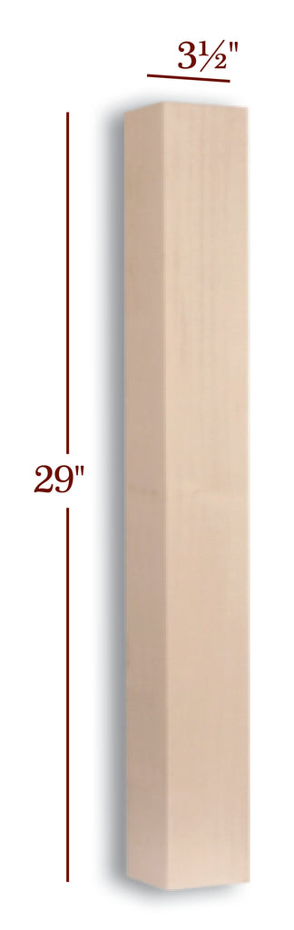 29" Medium Skyline Furniture Table Leg – Timber Wolf Forest Products