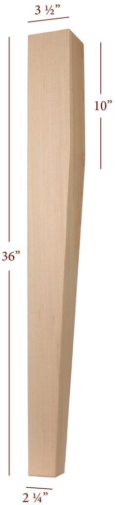 Two Sided Taper Island Leg – Timber Wolf Forest Products